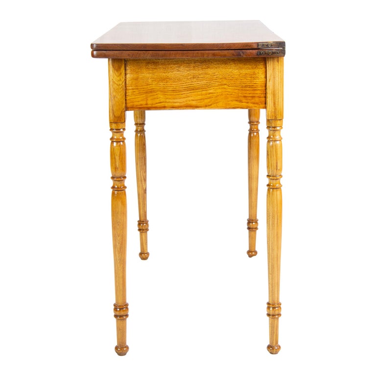 19th Century, Ash Wood Late Biedermeier Game Table For Sale at 1stDibs