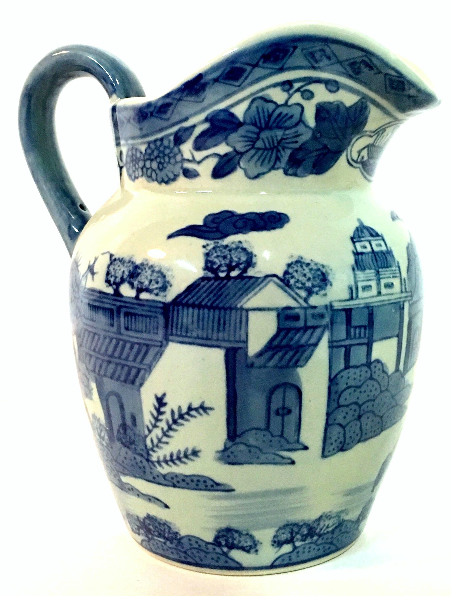 19th Century Asian Ceramic Glaze Blue and White Celadon Beverage ...