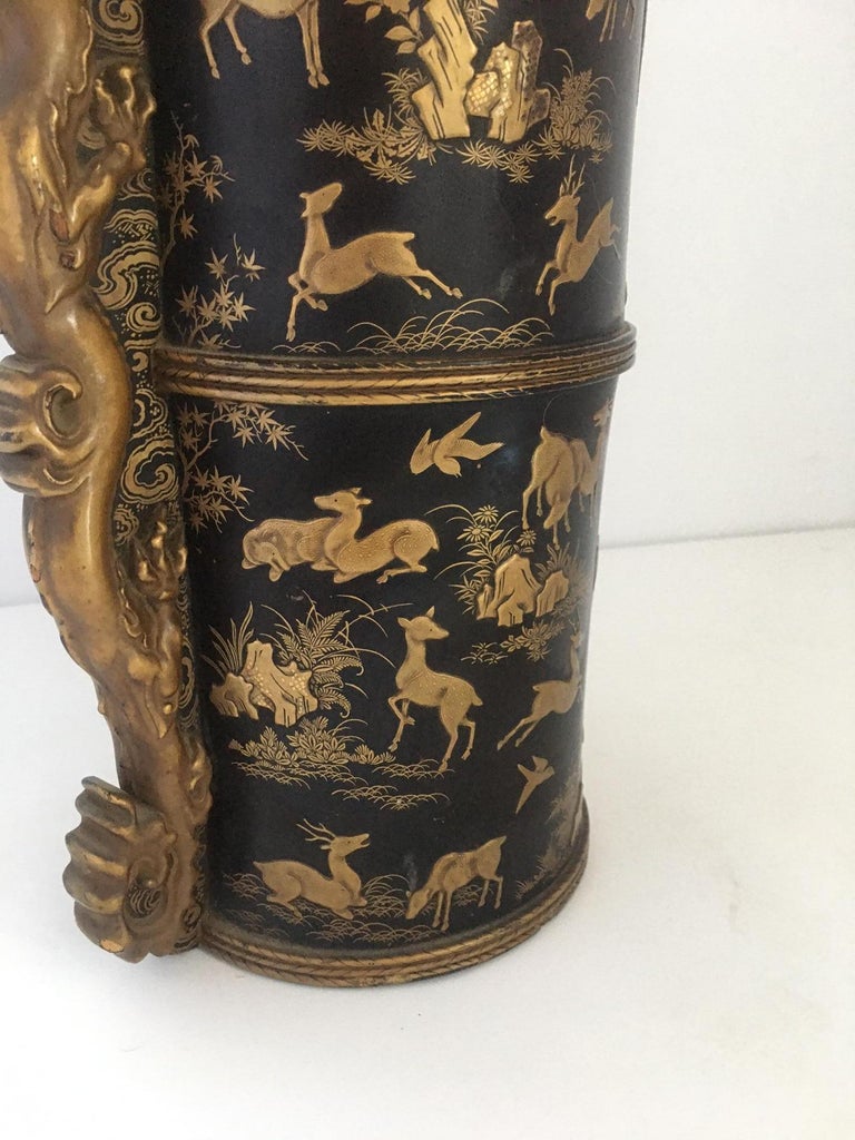 19th Century Asian Lacquer Pitcher at 1stDibs