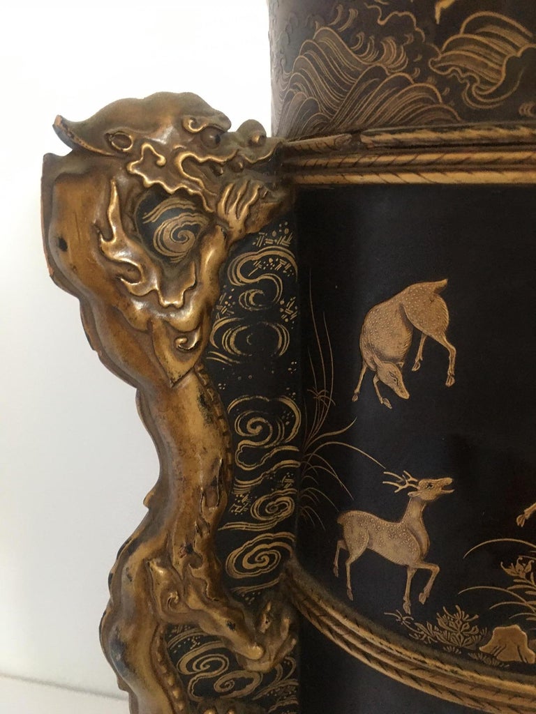 19th Century Asian Lacquer Pitcher at 1stDibs