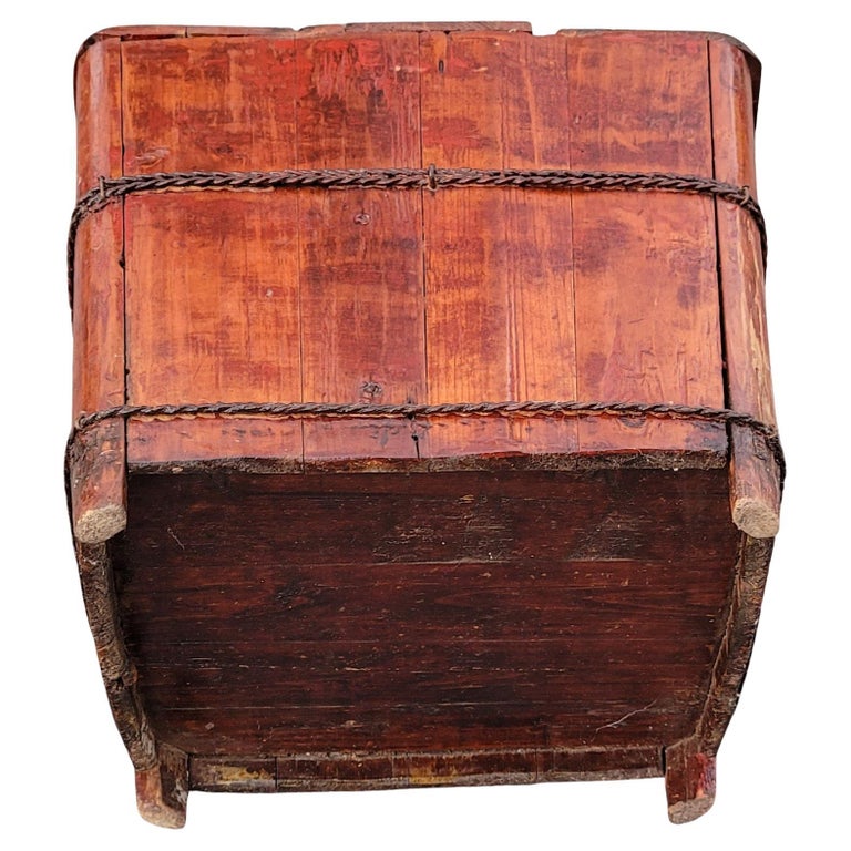 19th Century Asian Wooden Decorative Storage Box For Sale at 1stDibs