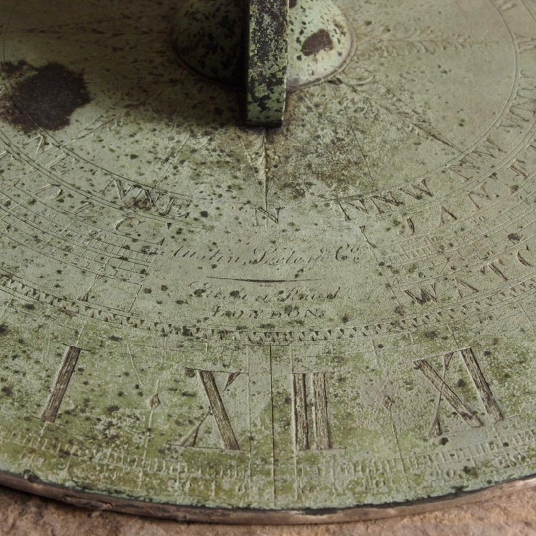 19th Century Austin and Seeley Marble and Bronze Sundial For Sale at ...
