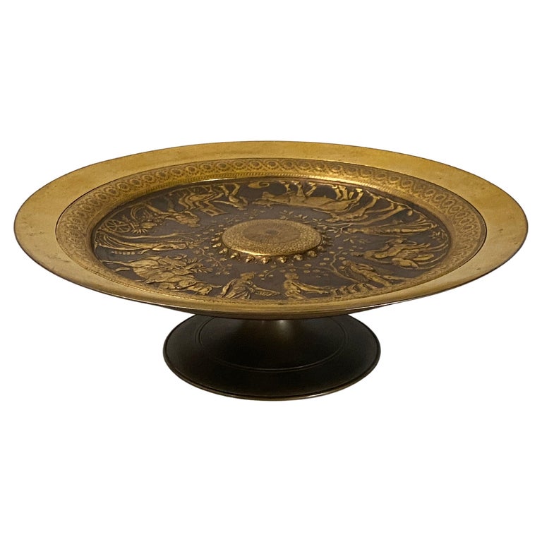 19th Century Tazza Cup in Gilt and Patinated Bronze by Levillain and ...