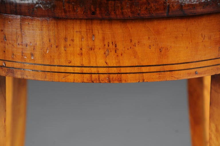 19th Century Beautiful antique stool, cherry wood For Sale at 1stDibs