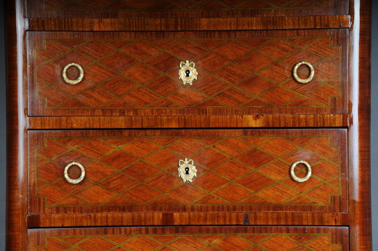 19th Century Beautiful High Chest of Drawers / Chiffoniere, Louis XVI ...