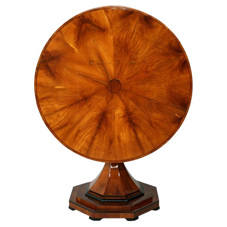 Irish Specimen Round Tilt-Top Table in The British Ceylon Style, 19th ...