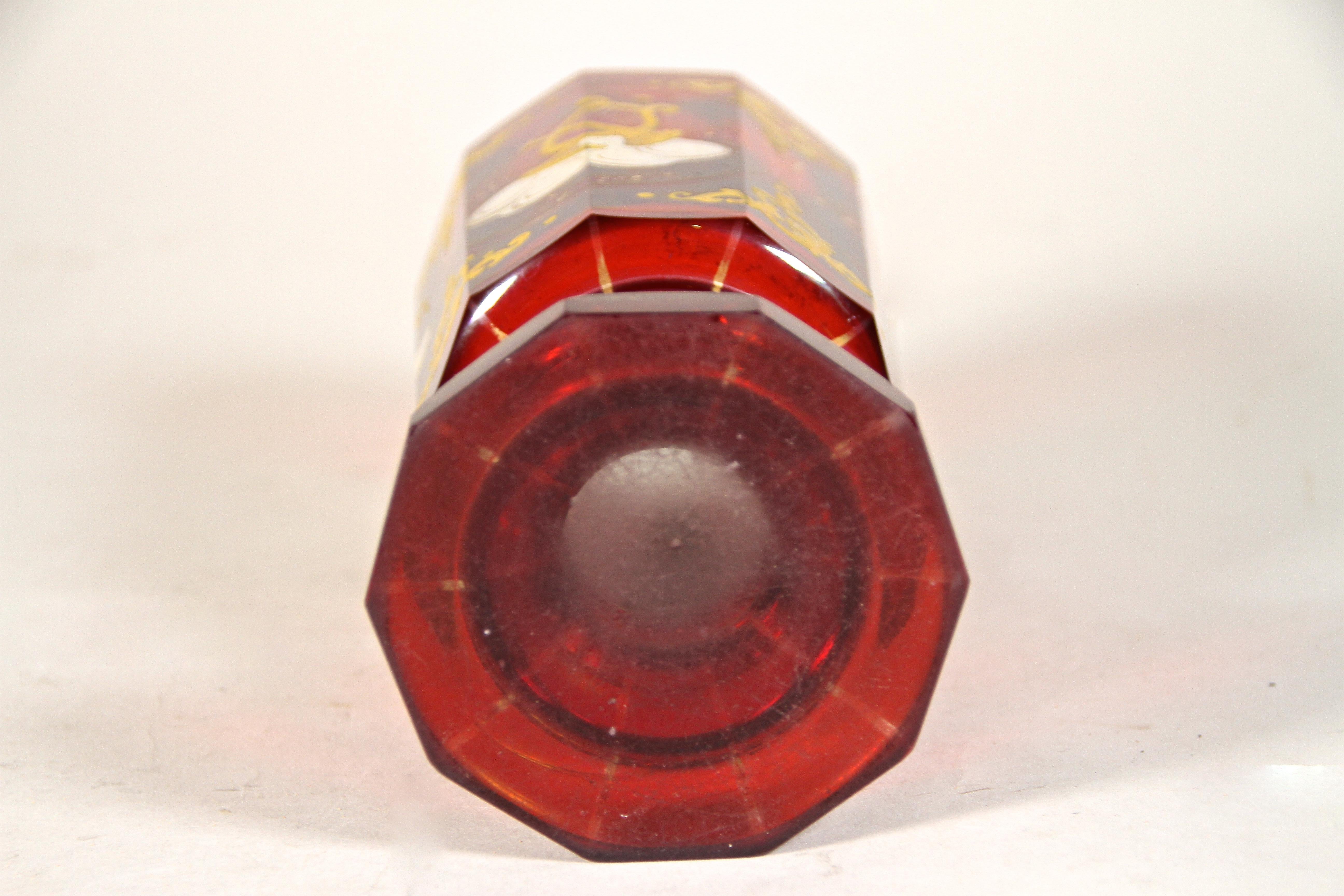 19th Century Biedermeier Glass Goblin Gilt, Austria circa 1825 For Sale ...