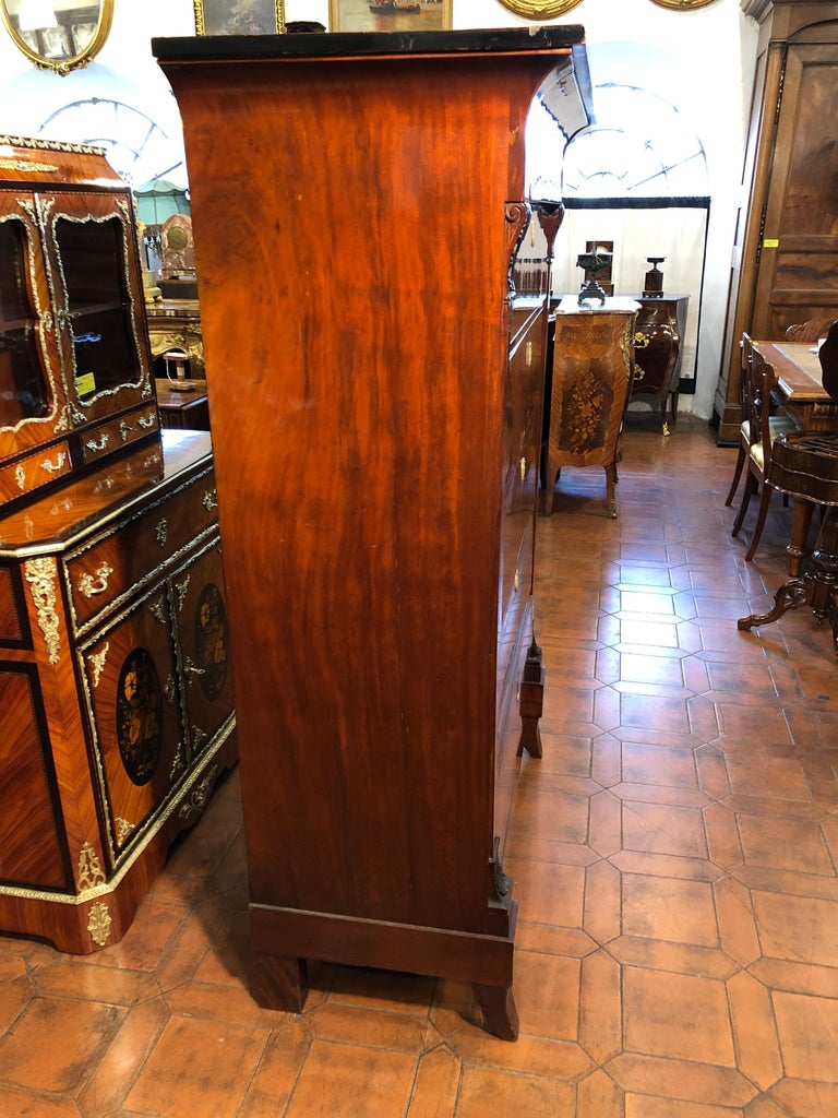 19th Century Biedermeier Mahogany German Tallboy Six Drawers, 1830s For ...
