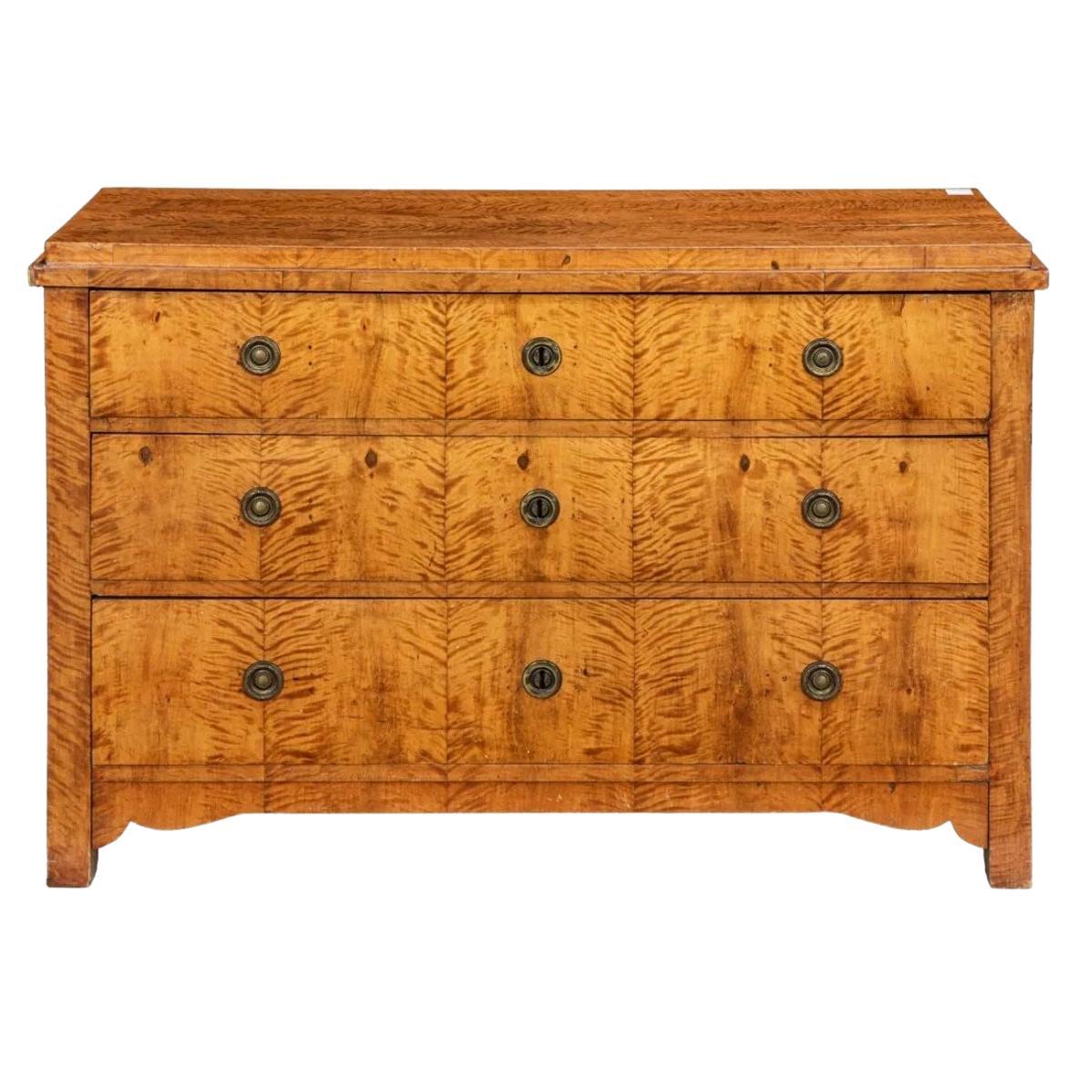 American Tiger Maple Chest For Sale at 1stDibs | tiger maple chest of ...