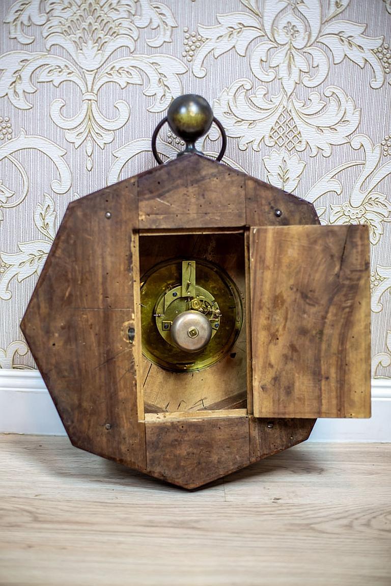 19th Century Biedermeier Wall Clock For Sale at 1stDibs