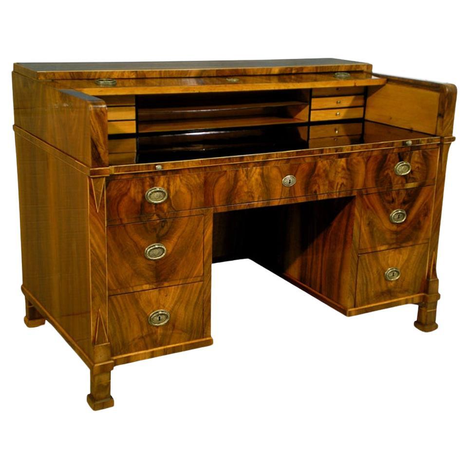 19th Century Biedermeier Walnut Drop Front Desk. Vienna, c. 1825. For ...