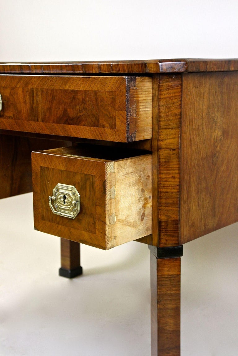 19th Century Biedermeier Writing Desk/ Side Table, Nutwood, Austria ...
