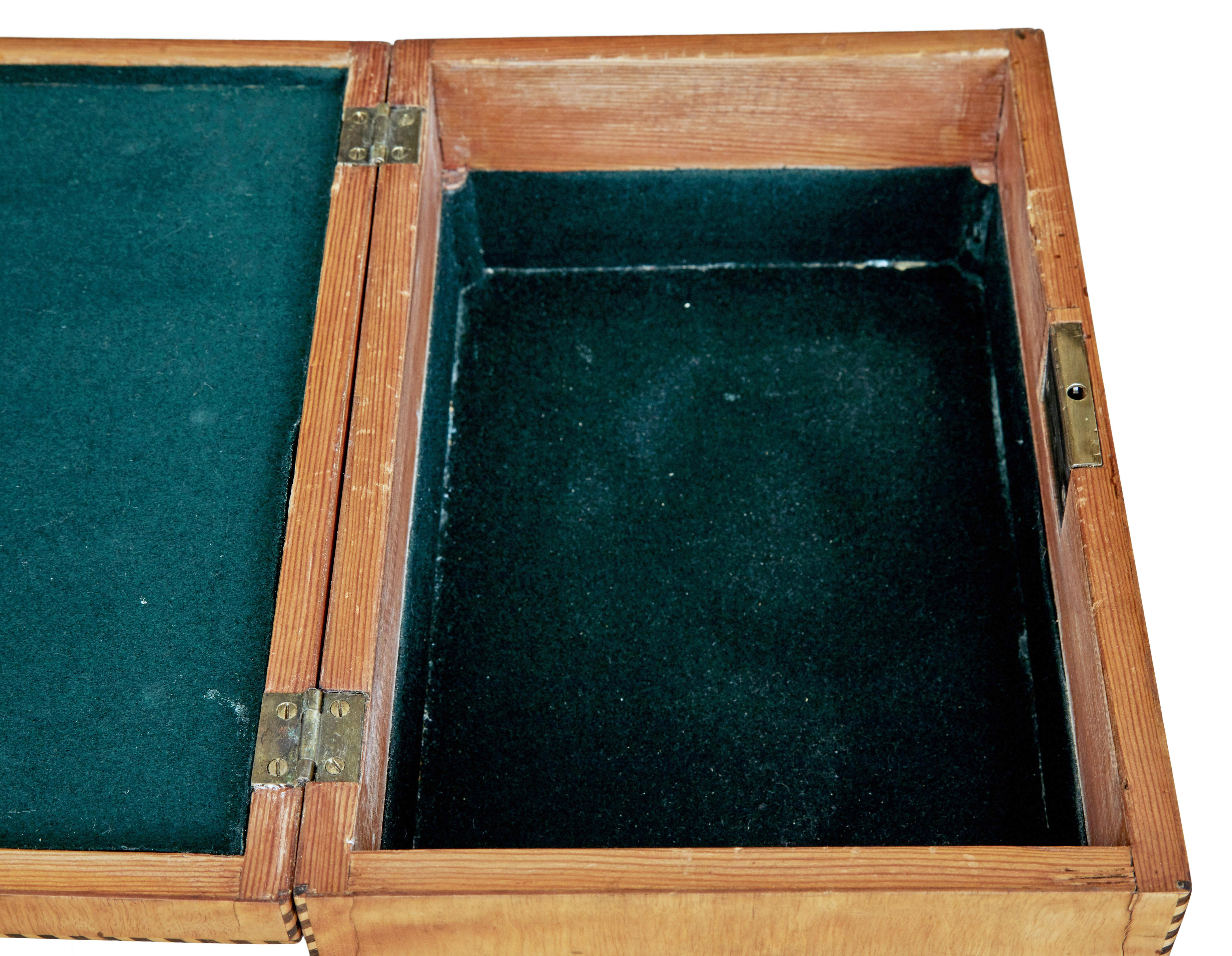 19th Century Birch Sewing Box with Stringing at 1stDibs | sewing boxes ...