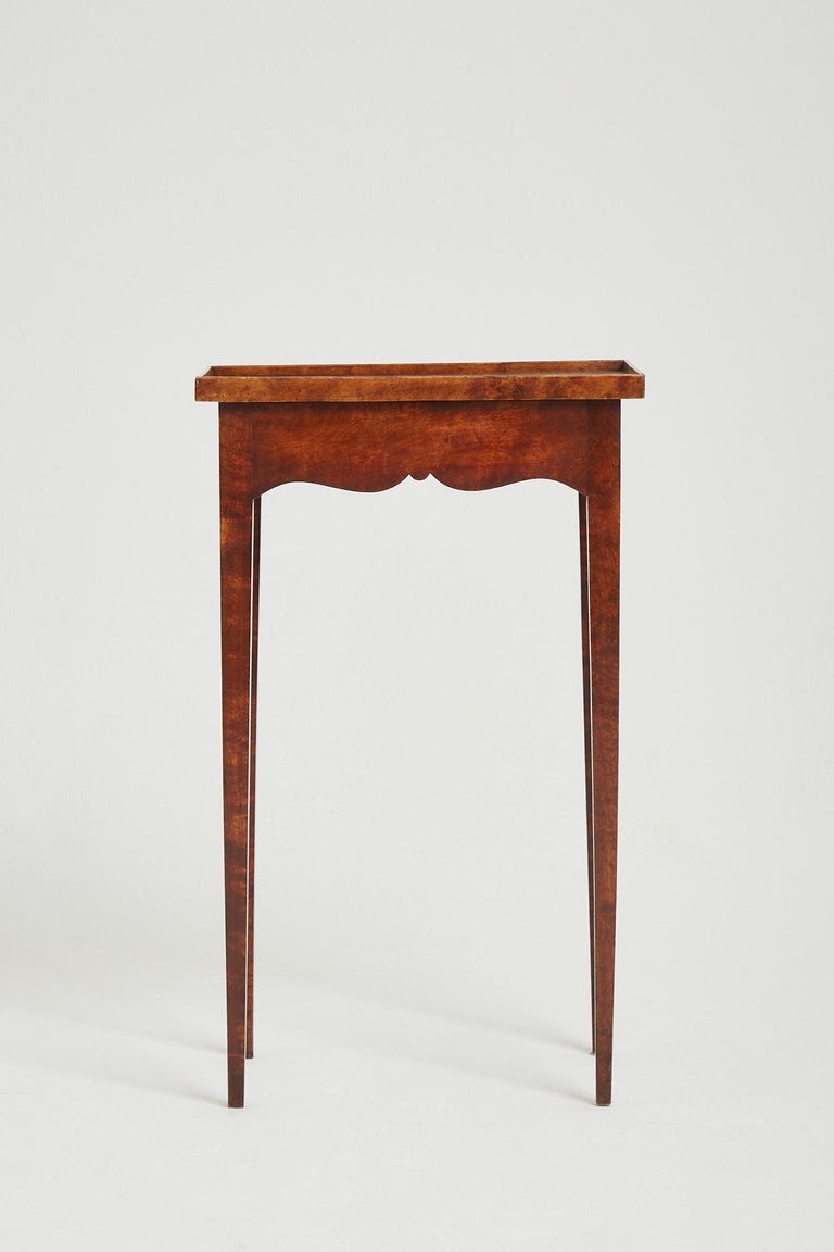 19th Century Birch Tall Side Table at 1stDibs