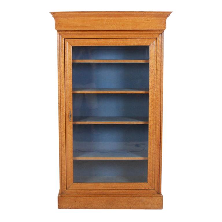 19th Century Bird’s-Eye Maple Bookcase or Vitrine at 1stDibs ...