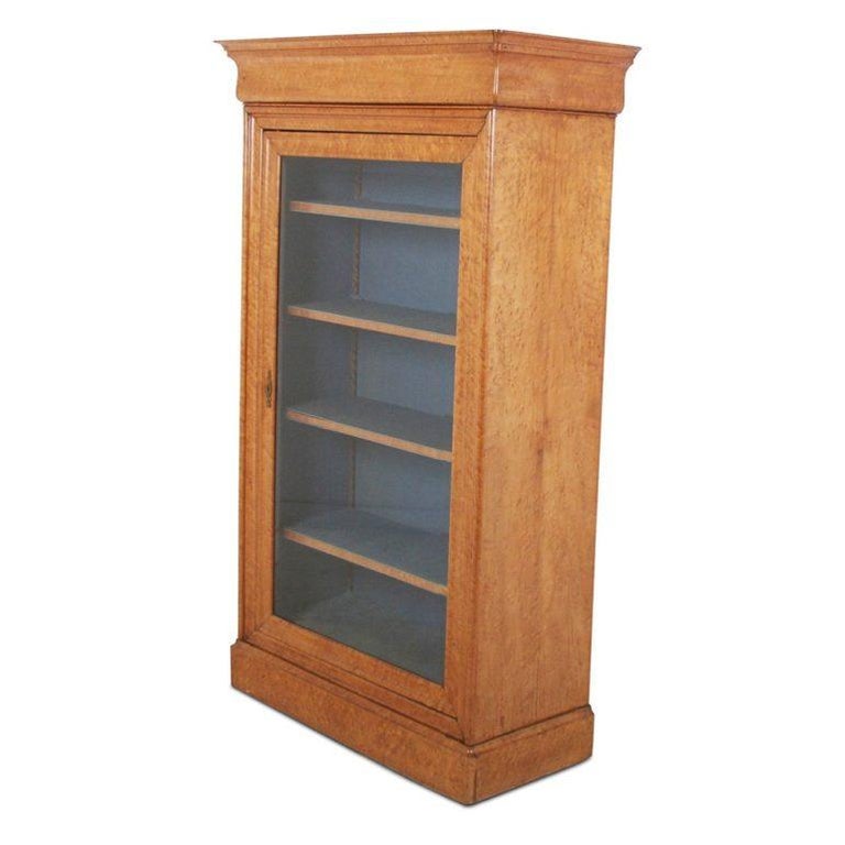 19th Century Bird’s-Eye Maple Bookcase or Vitrine at 1stDibs ...