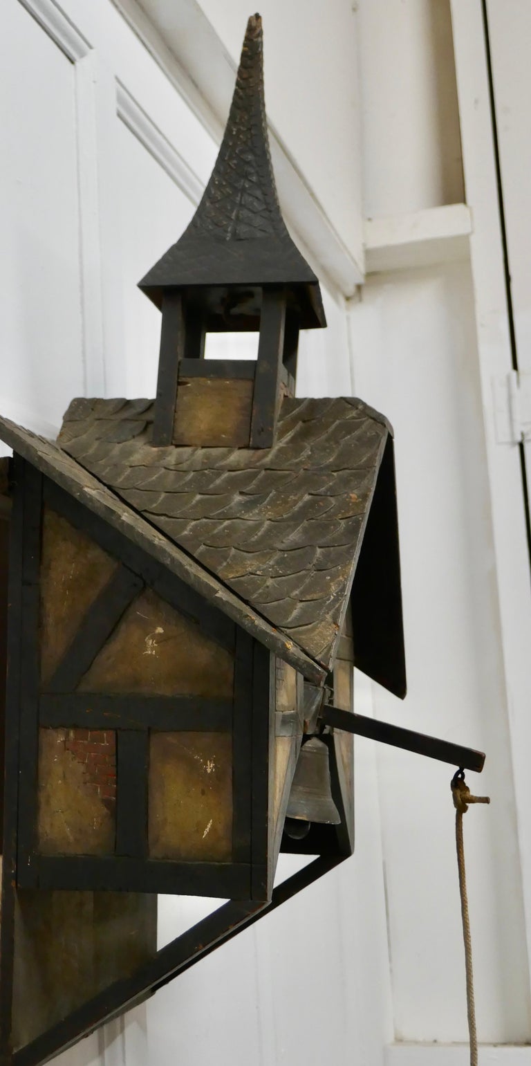 19th Century Black Forest Carved Alpine Front Door Bell at 1stDibs