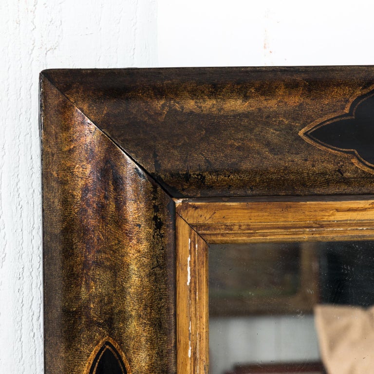 19th Century Black Lacquer Chinoiserie Mirror at 1stDibs | black ...