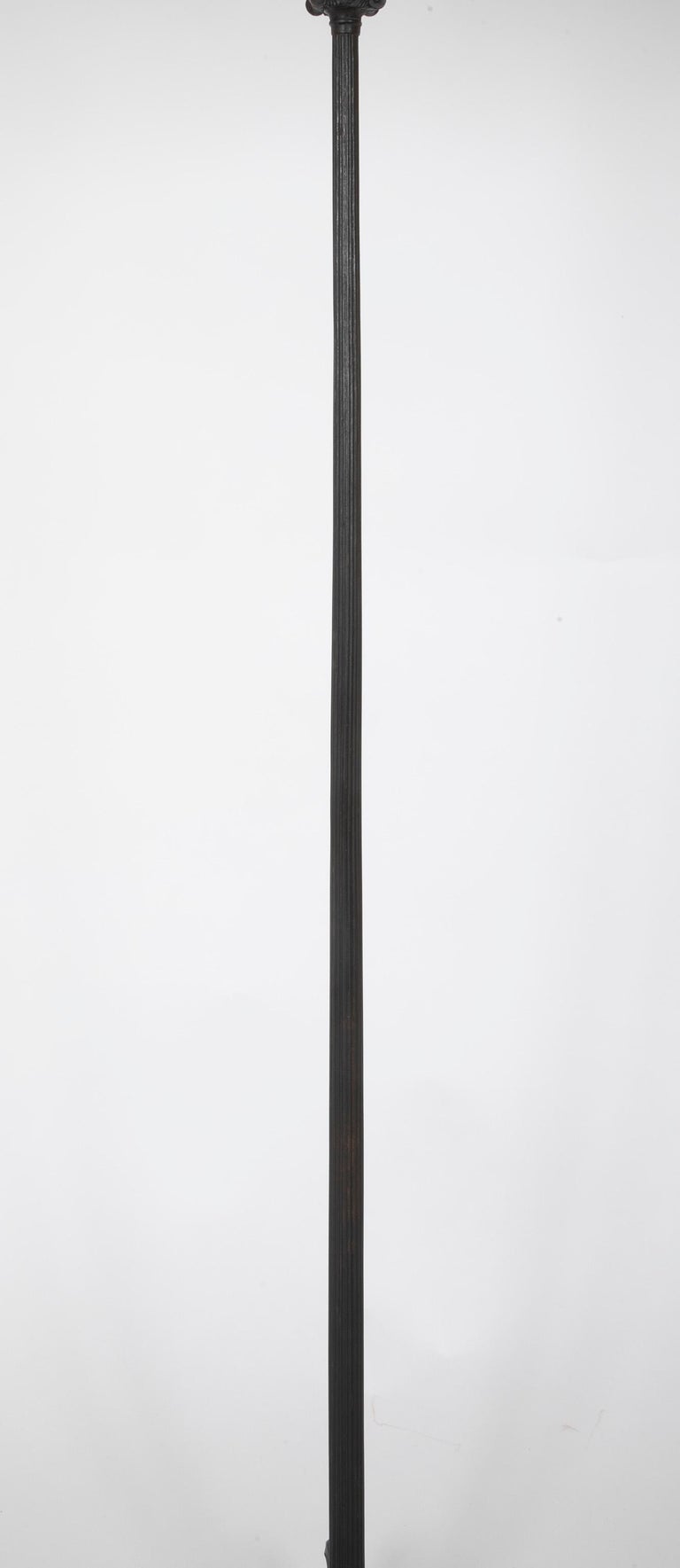 19th Century Black Wrought Iron Floor Lamp at 1stDibs | black wrought ...