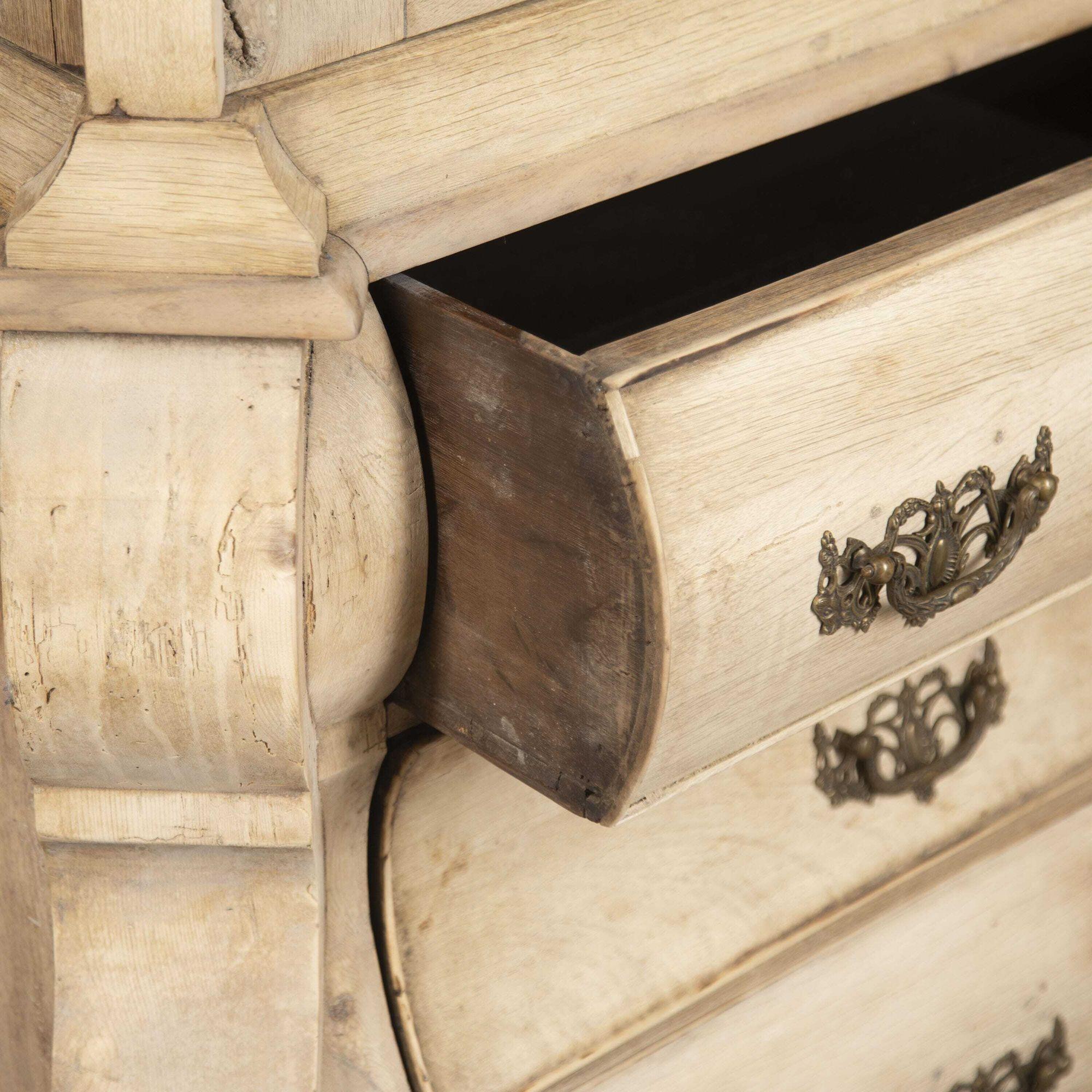 19th Century Bleached Oak Dutch Bombe Cupboard at 1stDibs | bleach ...
