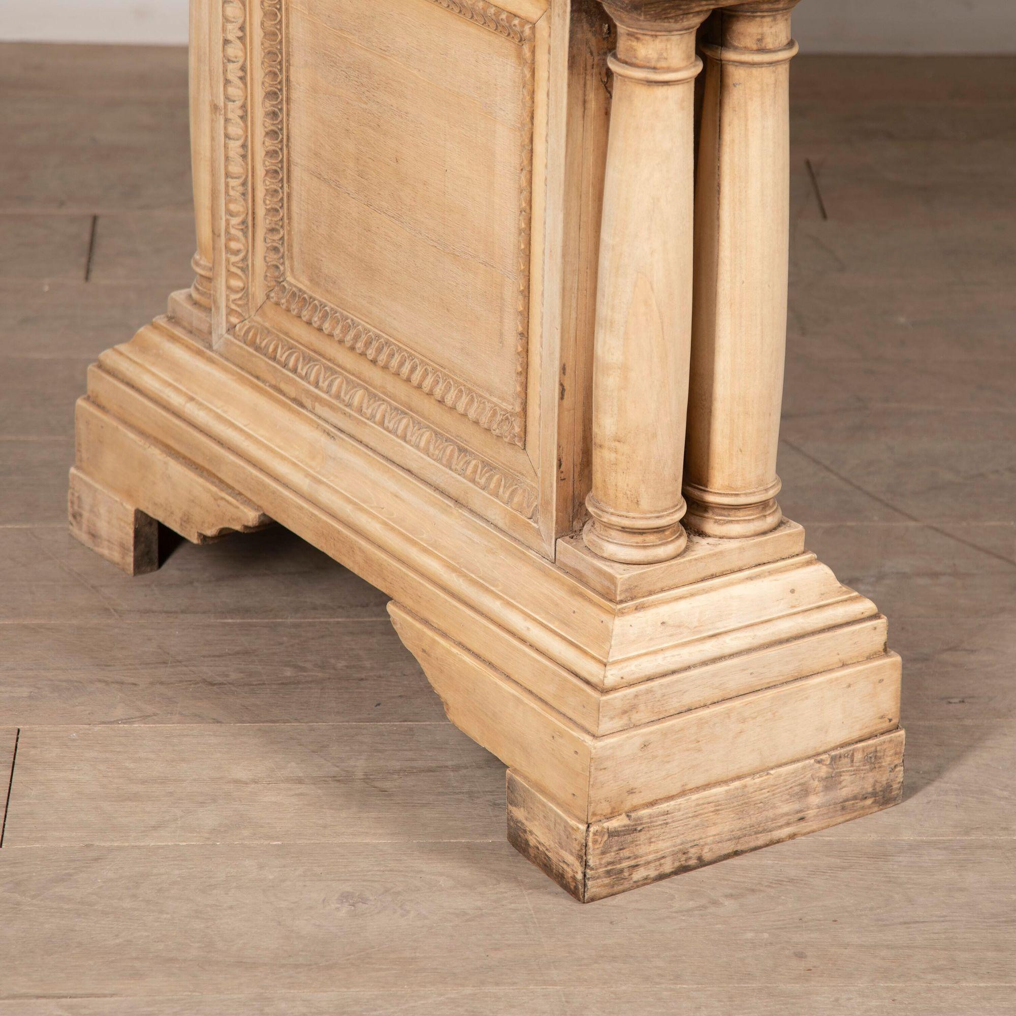 19th Century Bleached Walnut Table For Sale at 1stDibs