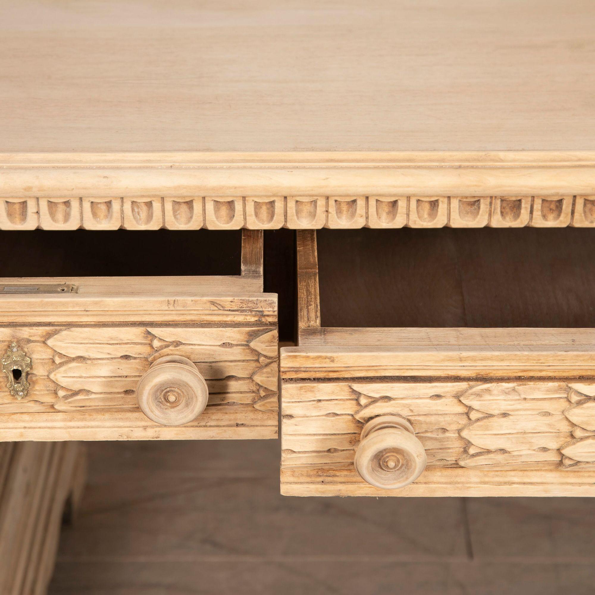 19th Century Bleached Walnut Table For Sale at 1stDibs