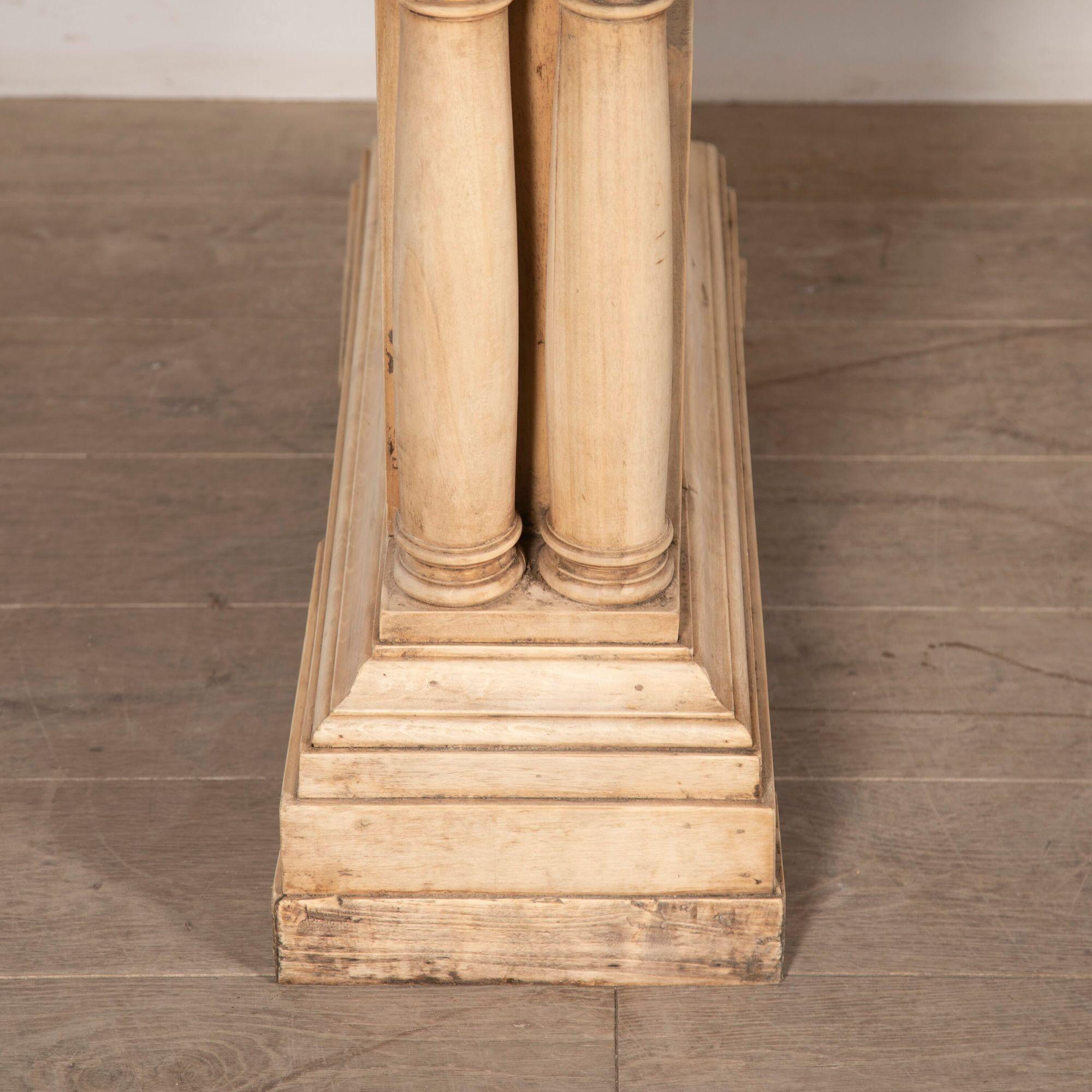 19th Century Bleached Walnut Table For Sale at 1stDibs