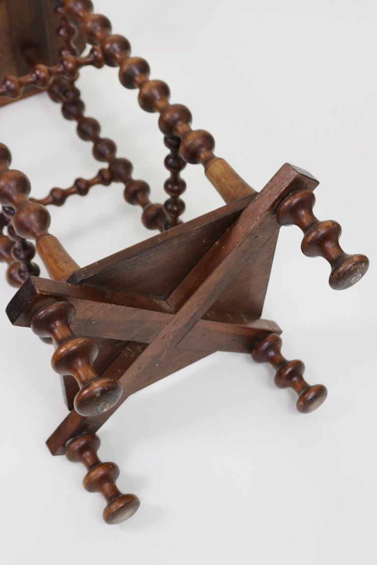 19th Century Bobbin Leg French Side Table For Sale at 1stDibs