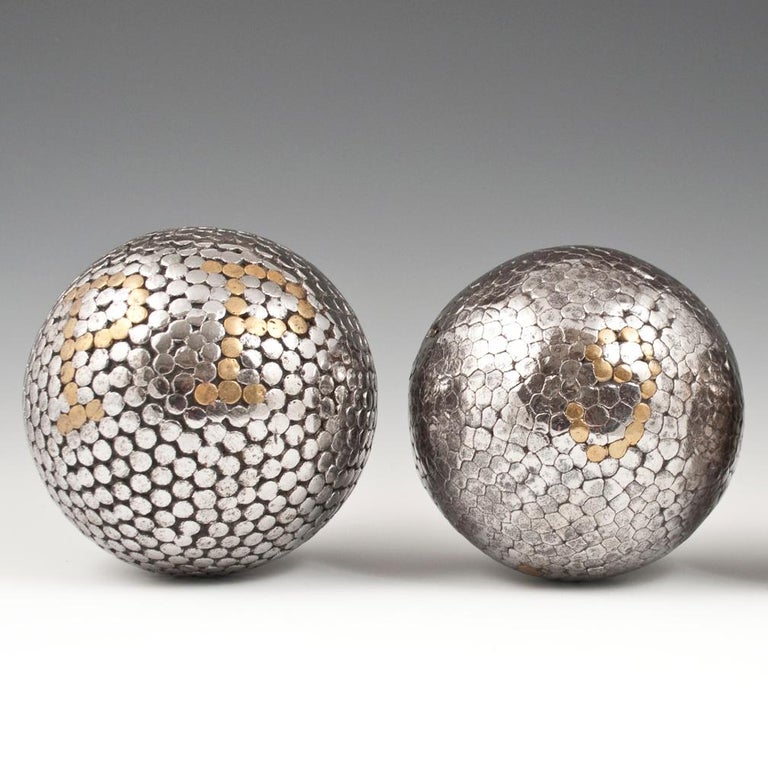 19th Century Bocce Balls, Italy or France, Set of Three For Sale at 1stDibs