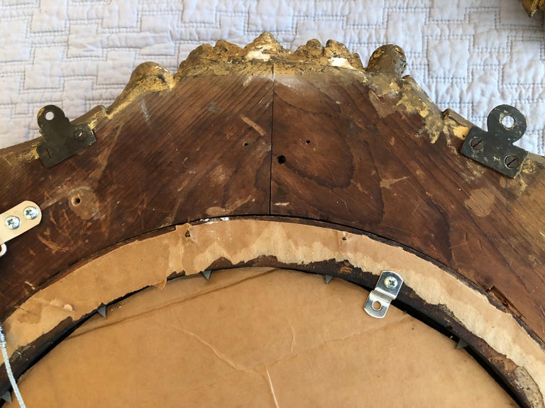 19th Century Boston Gilt Convex Mirror Labeled William Balch For Sale ...