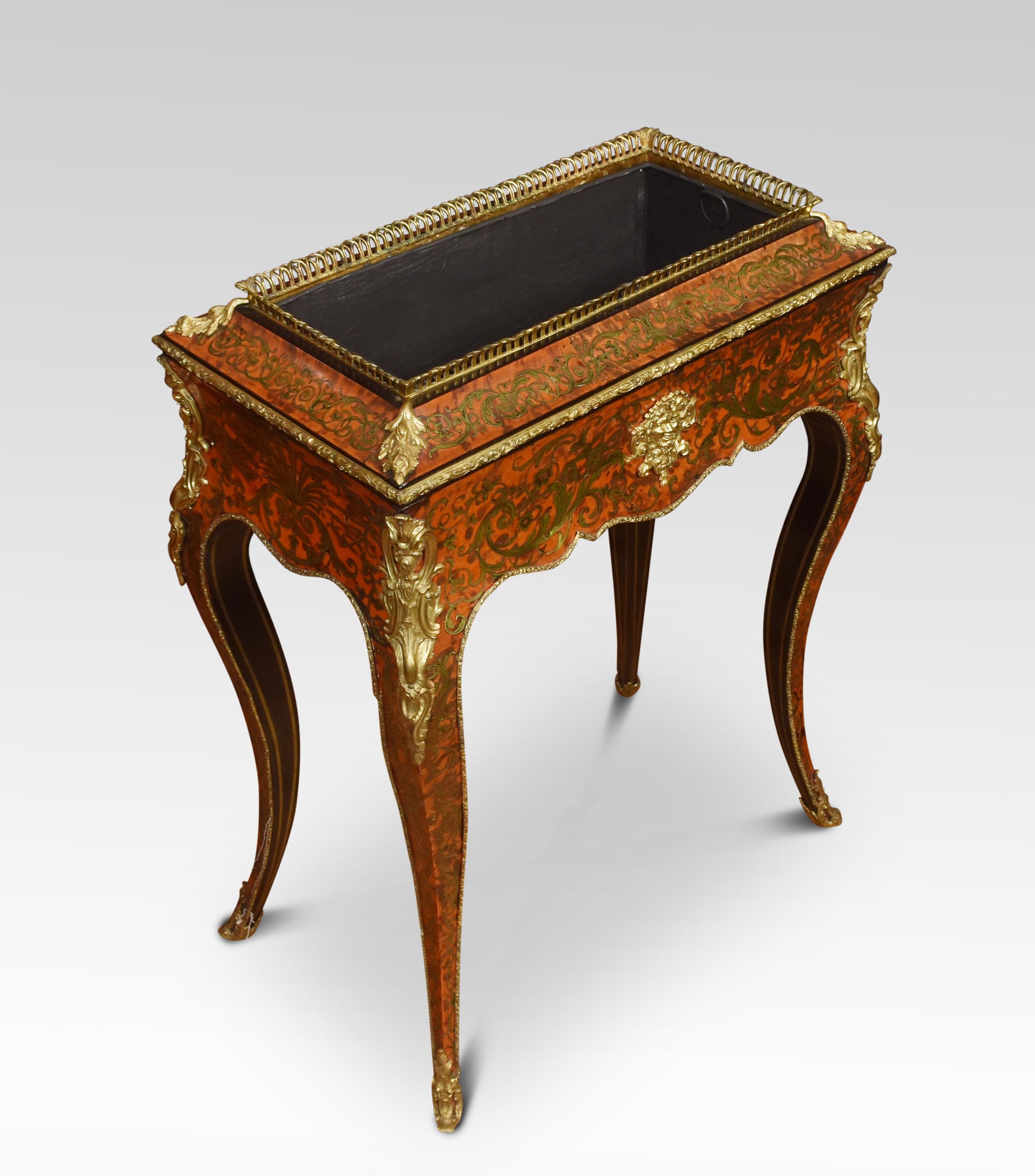 19th Century Boulle Work Jardiniere For Sale at 1stDibs