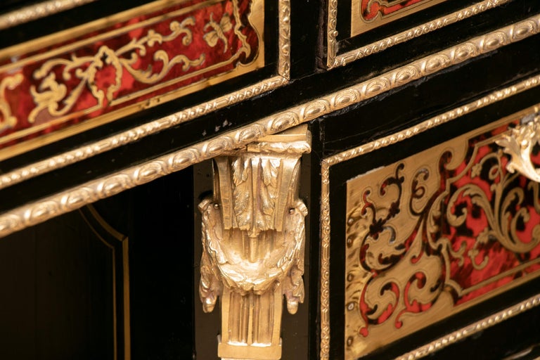 19th Century Boulle Work Twin Pedestal Desk For Sale at 1stDibs