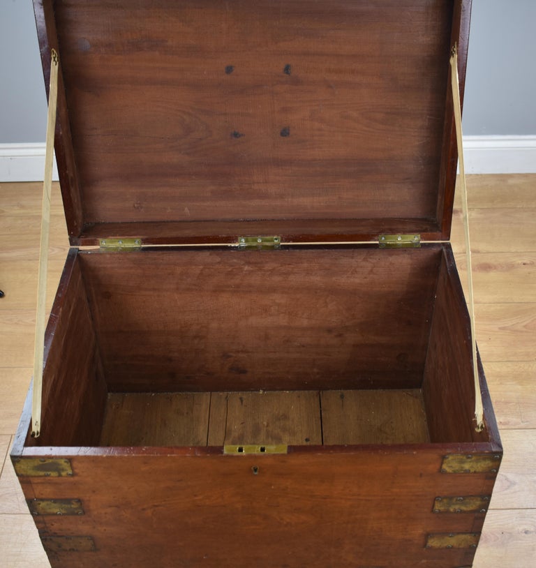 19th Century Brass Bound Sea Chestcoffee Table At 1stdibs