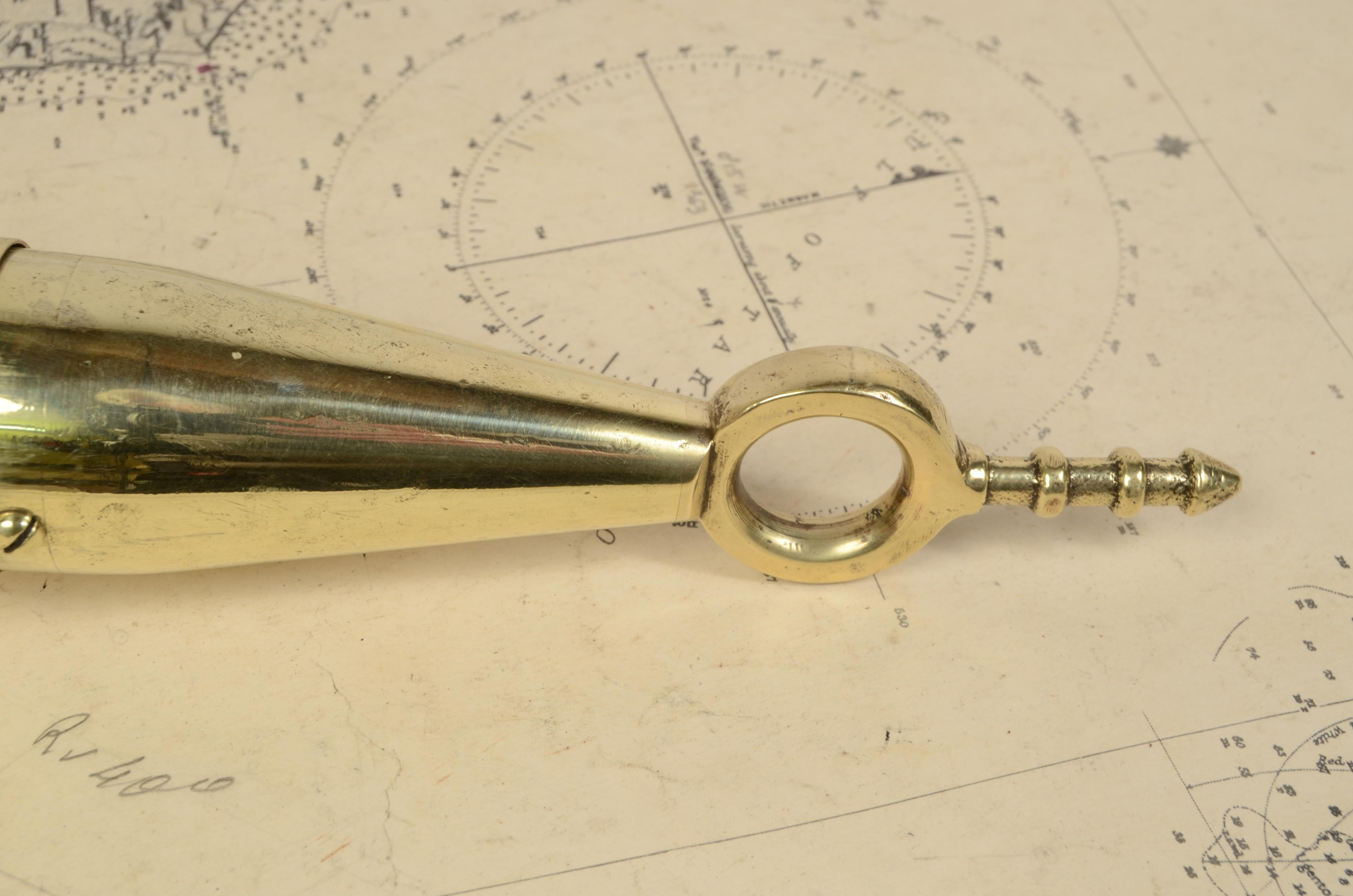 19th Century Brass Harpoon Walker's Ship Log Antique Navigation ...