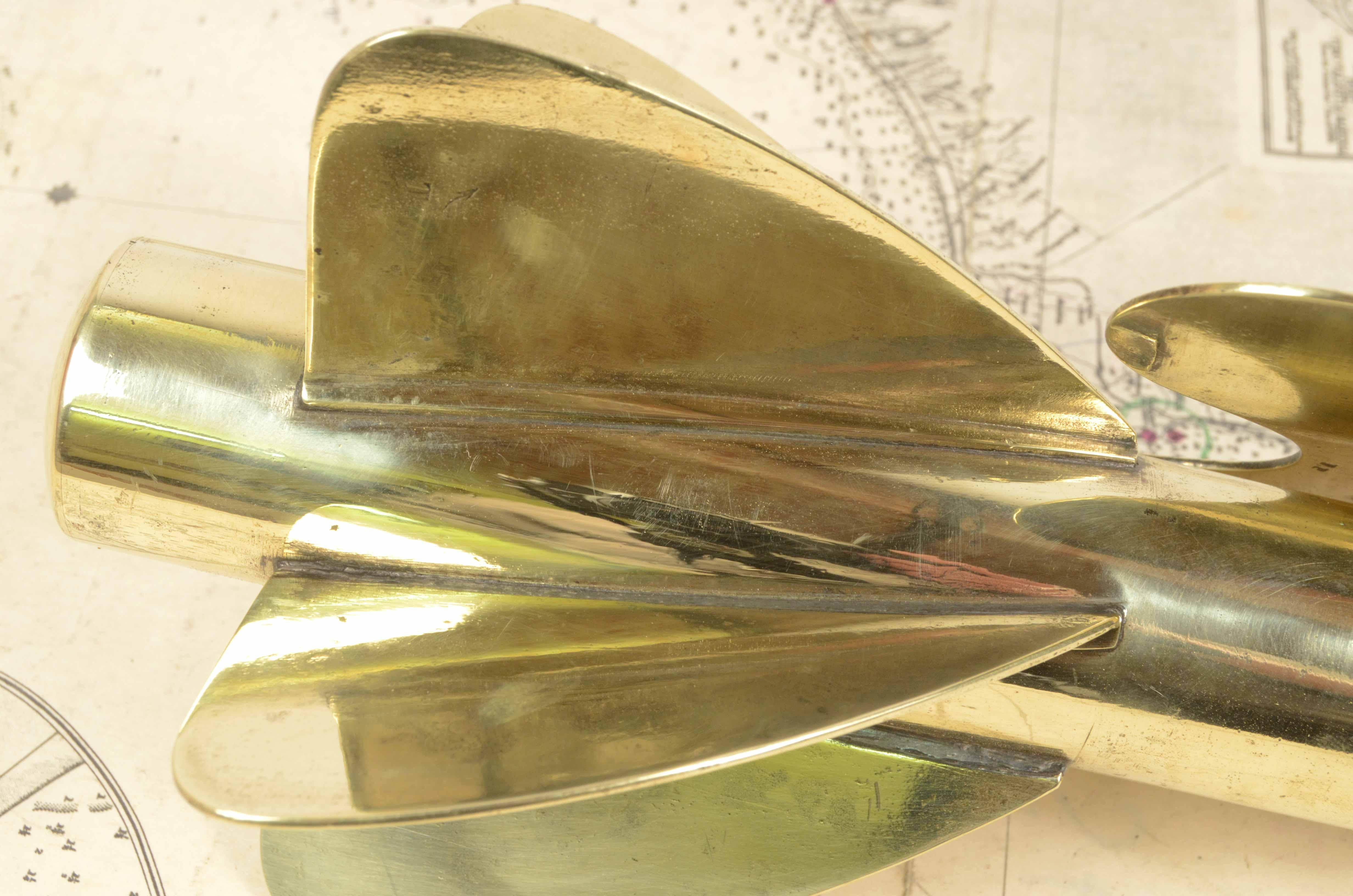 19th Century Brass Harpoon Walker's Ship Log Antique Navigation ...