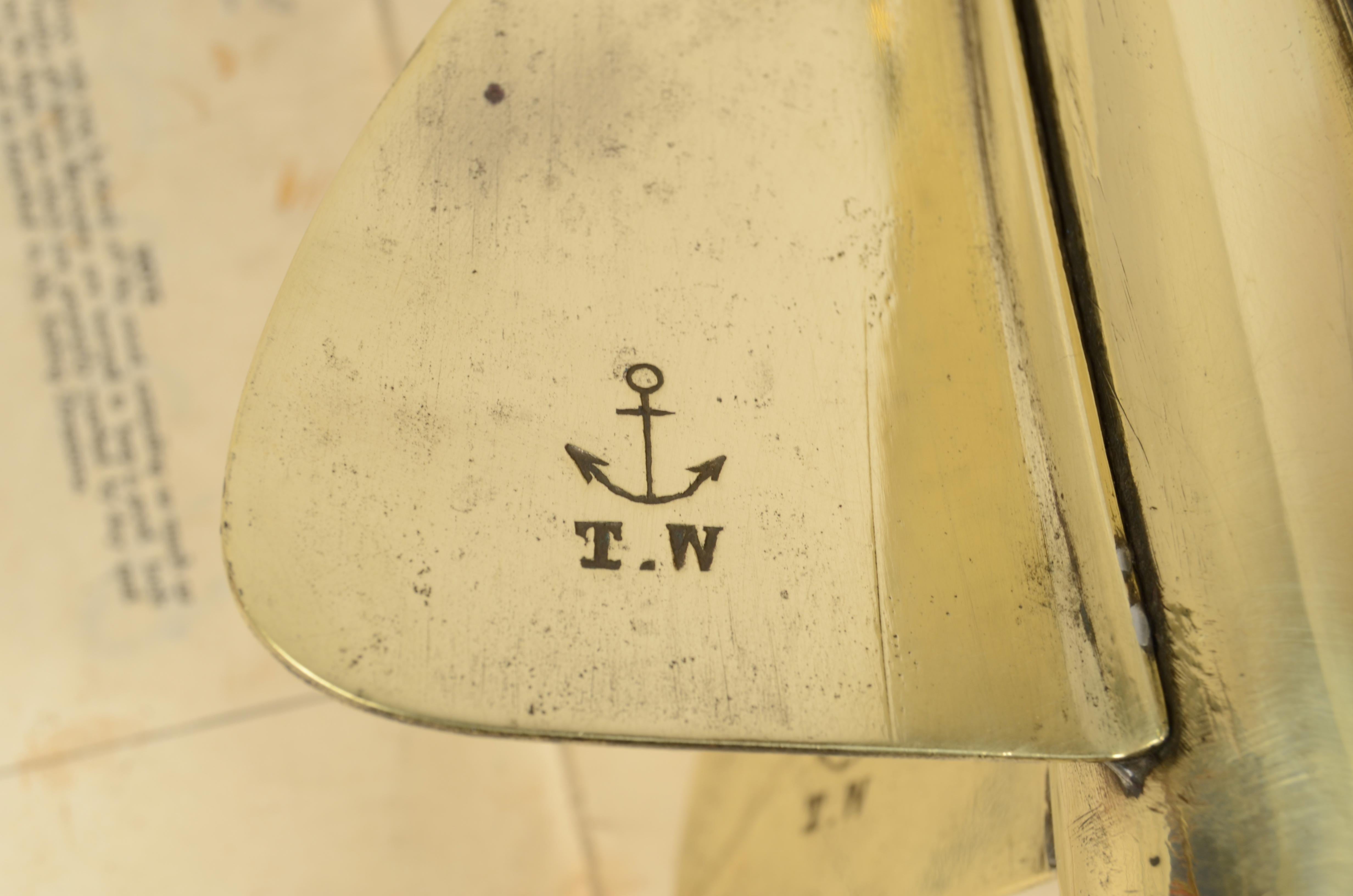 19th Century Brass Harpoon Walker's Ship Log Antique Navigation ...