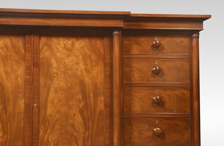 19th Century Breakfront Wardrobe For Sale at 1stDibs