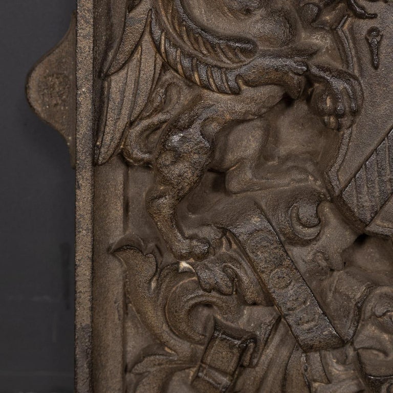 19th Century British Cast Iron 'Worshipful Order of Grocers' Crest, c ...