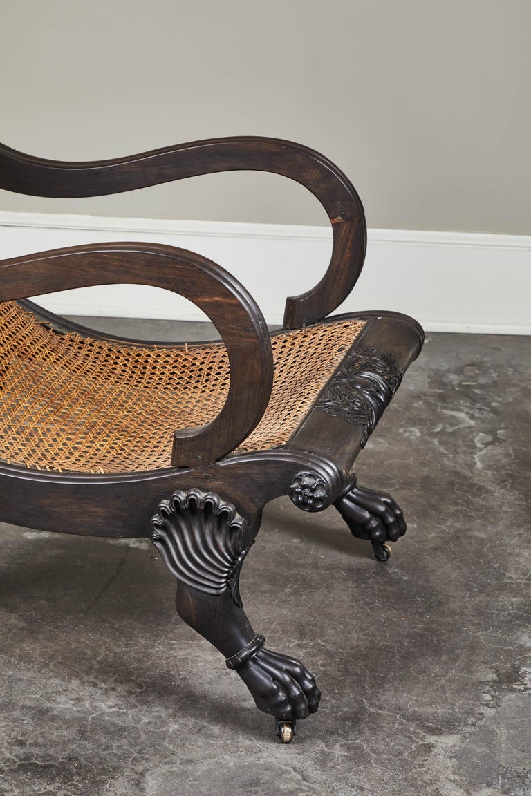 19th Century British Colonial/Regency Ebony Chair For Sale at 1stDibs