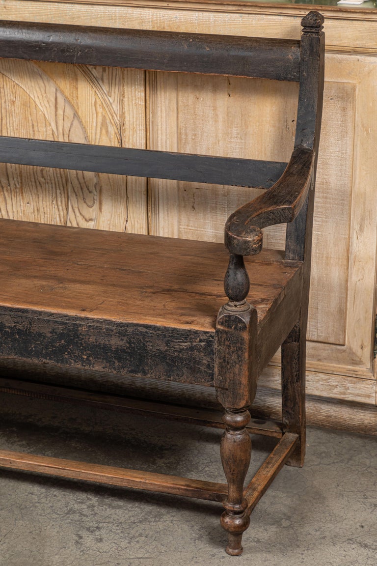 19th Century British Colonial Teak Bench at 1stDibs