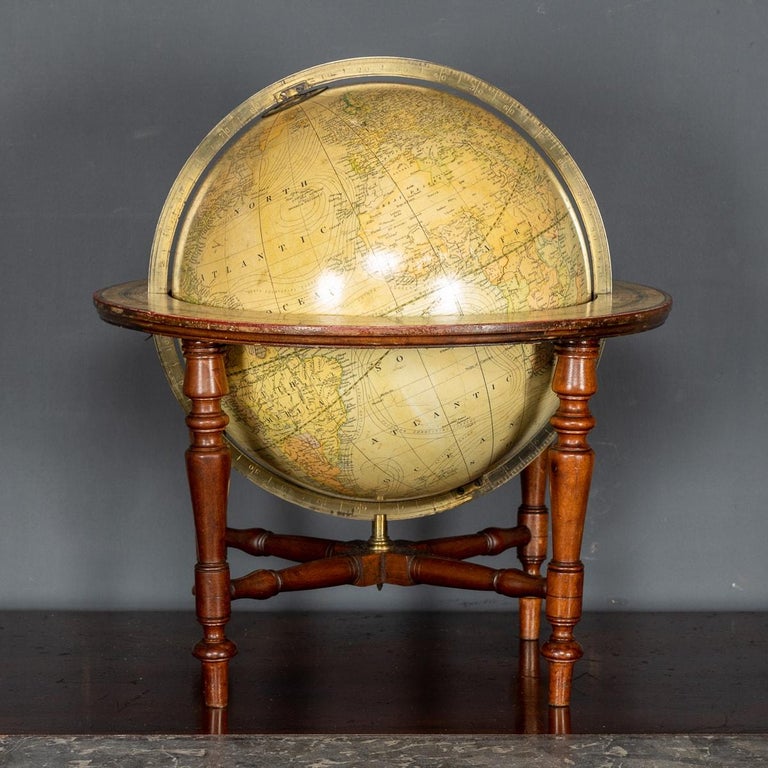19th Century British Terrestrial Library Globe, George Philip and Son ...