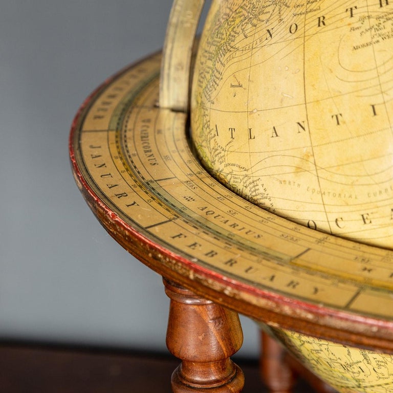 19th Century British Terrestrial Library Globe, George Philip and Son ...