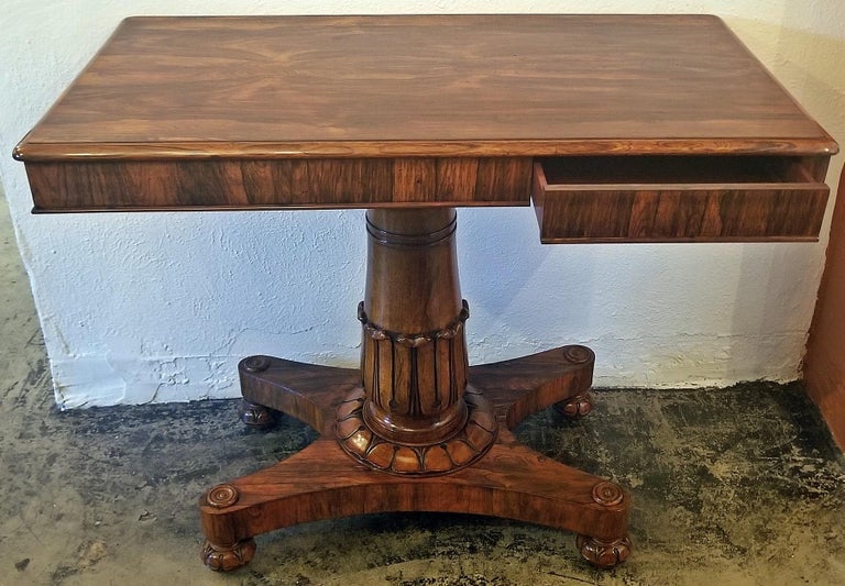 19th Century British William iv Telescopic Side Table In the Manner of ...