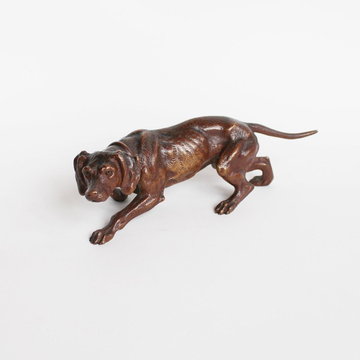 19th Century Bronze Dog Sculpture at 1stDibs