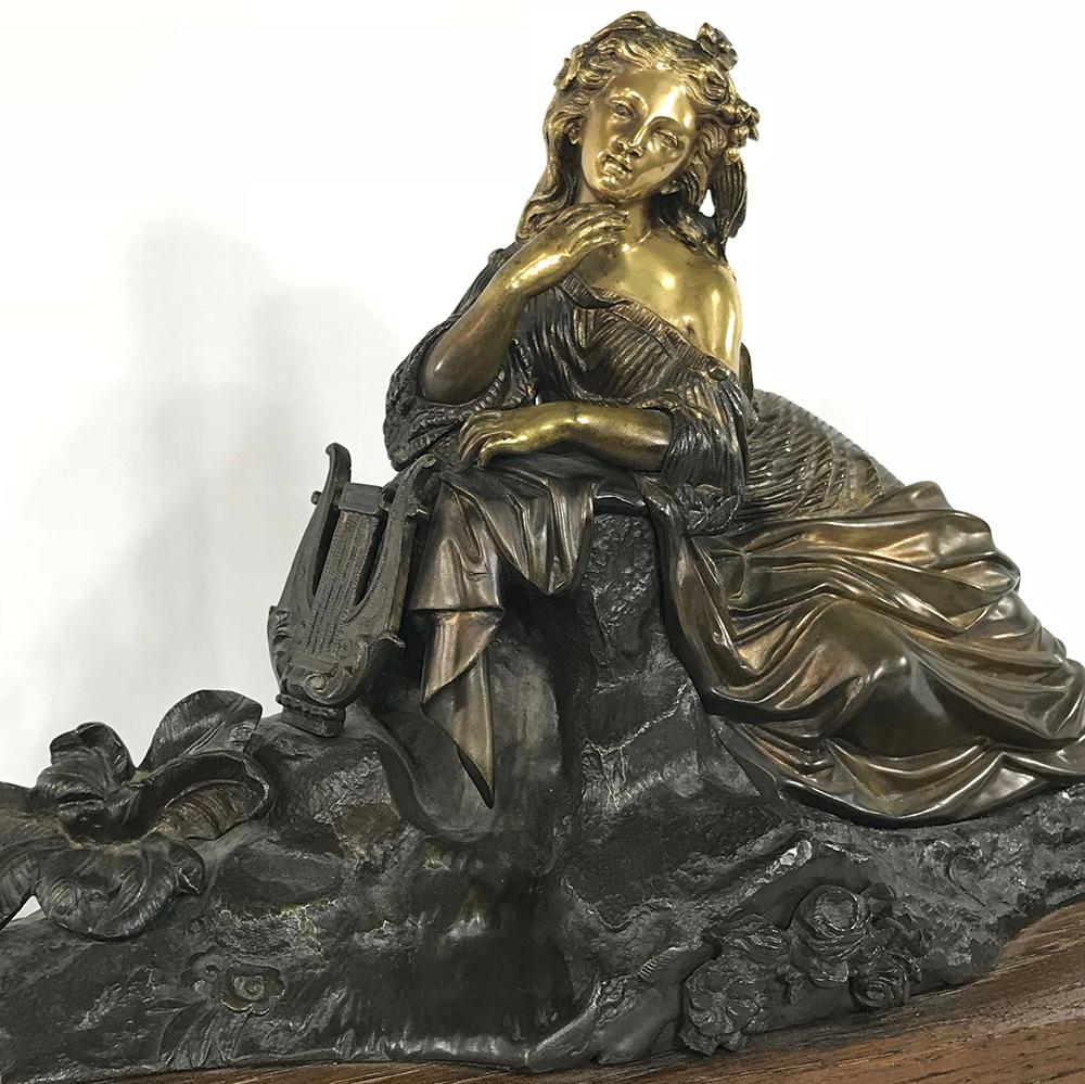 19th Century Bronze D'Or Statue of Maiden For Sale at 1stDibs | aine statue