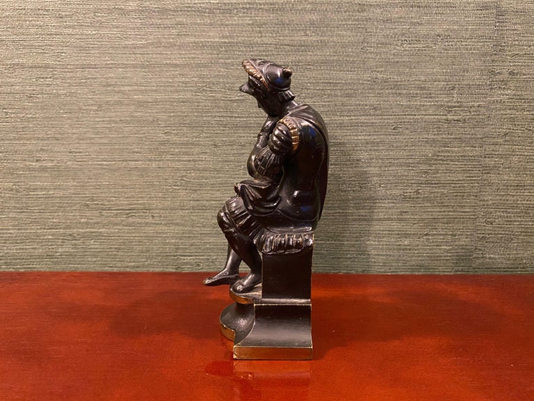 19th Century Bronze Figure of Lorenzo de Medici The Thinker after ...