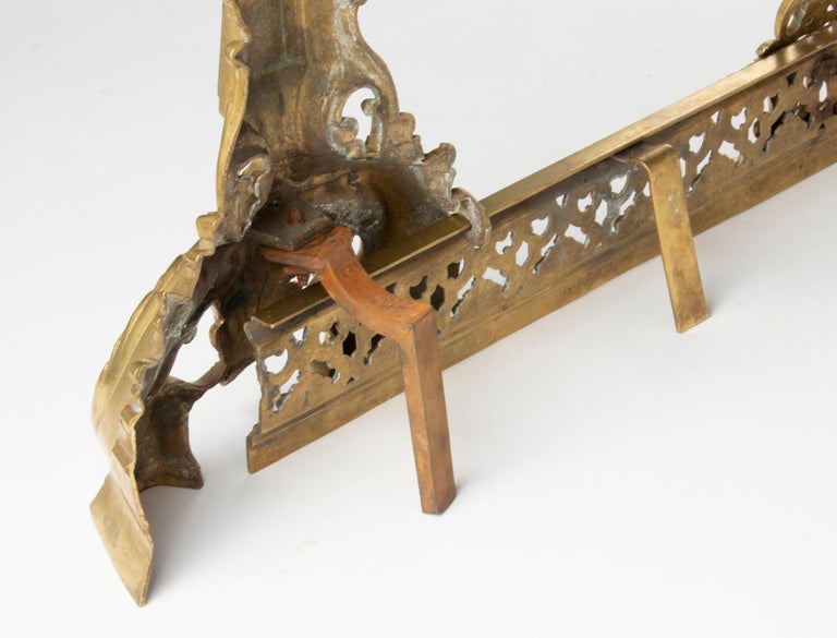19th Century Bronze Gilded Fire Mantel Andirons Signed Didier ...
