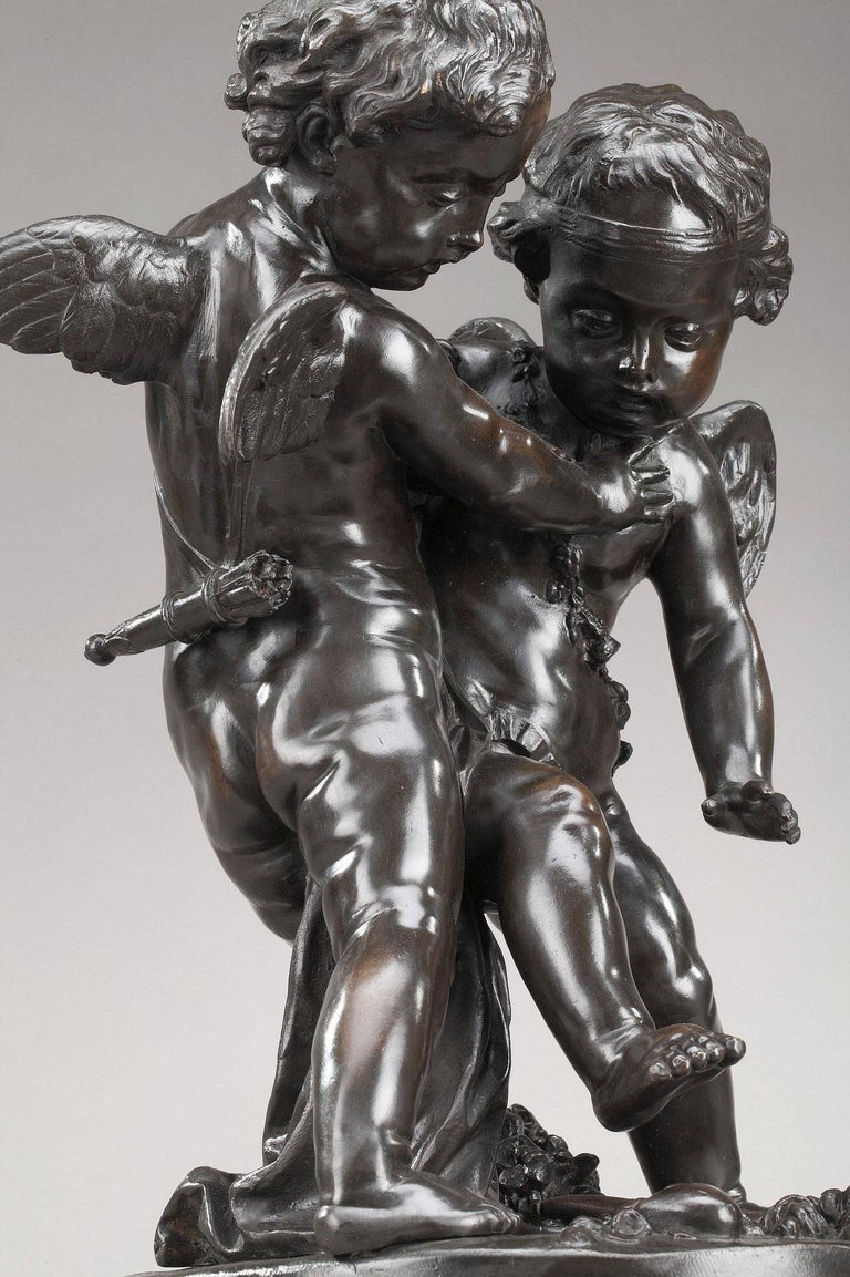 19th Century Bronze Group After Falconet For Sale at 1stDibs