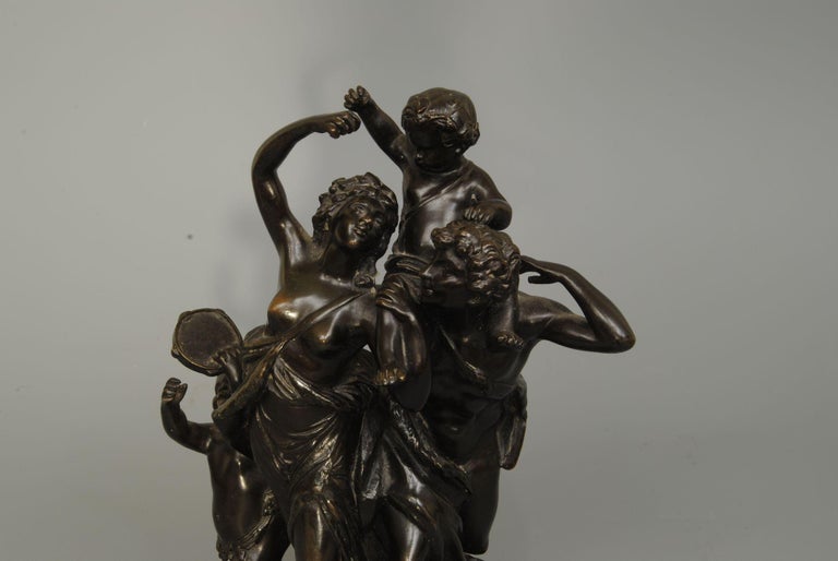19th Century Bronze Group with Baccus, Maidens and Putti For Sale at ...