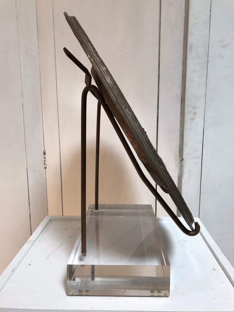 19th Century Bronze Plate on Acrylic For Sale at 1stDibs
